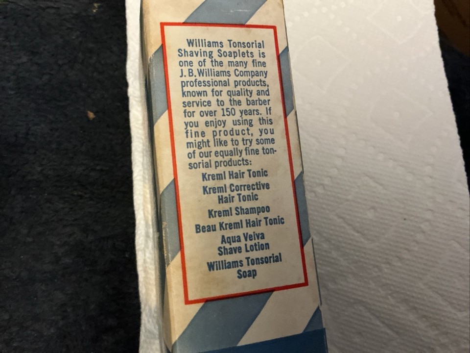 William Tonsorial Shaving Soaplets For Lather Machines Vintage | eBay