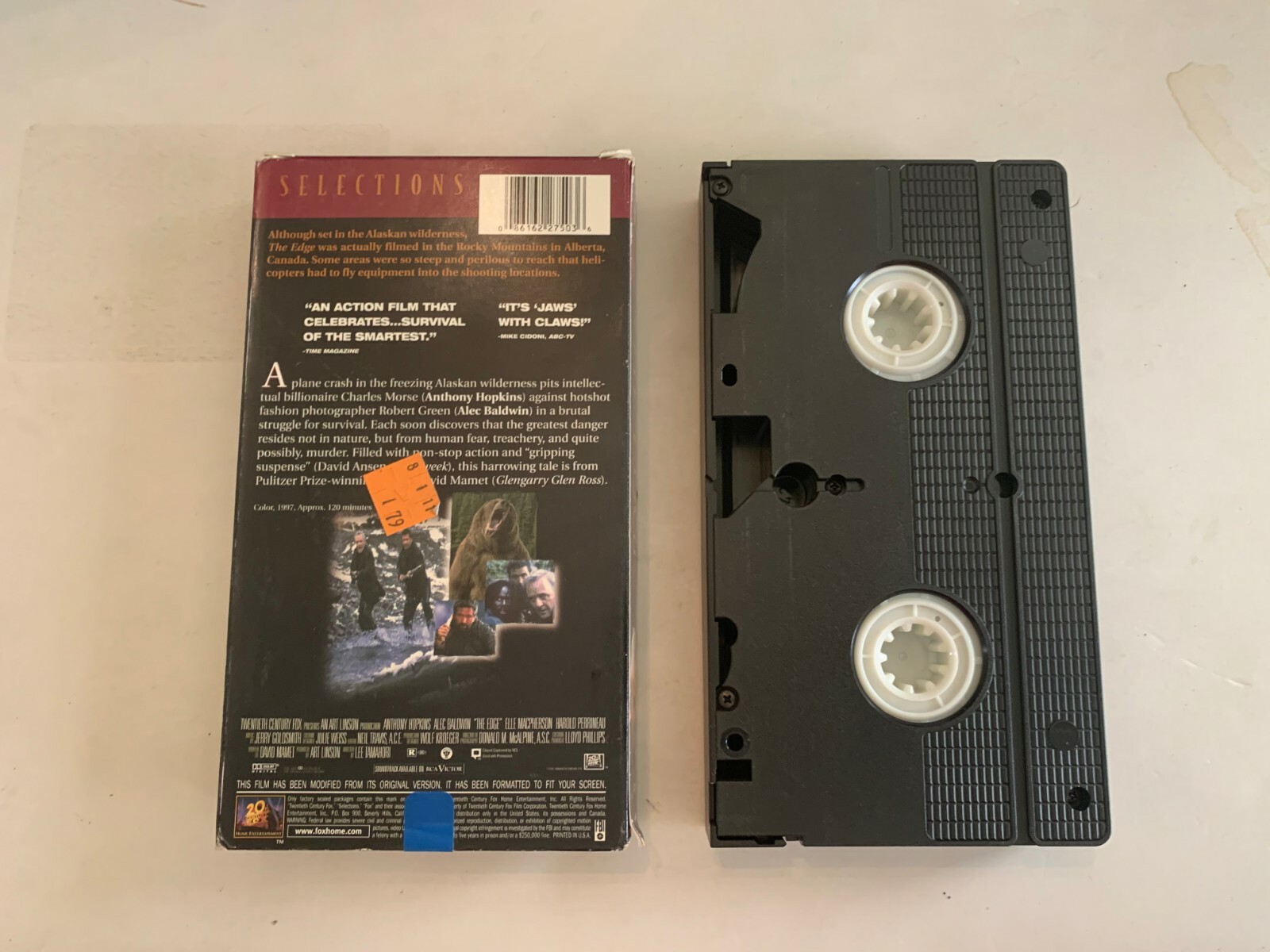 1997 The Edge VHS Video Tape Anthony Hopkins | eBay