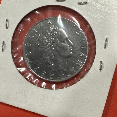 1955 Italian L.50 Coin - Brilliant, looks uncirculated | eBay