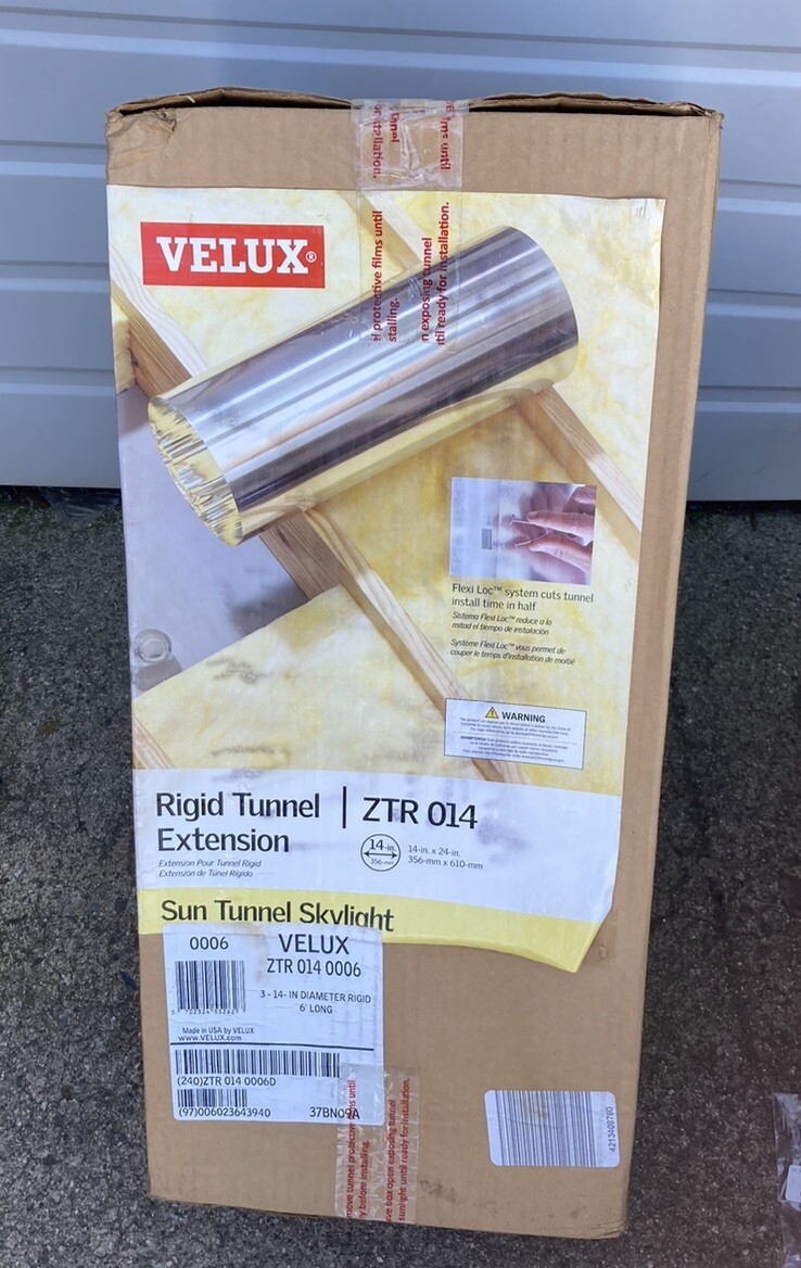 Velux ZTR 014 6 Foot Extension Tube for 14 Inch Diameter skylight | eBay