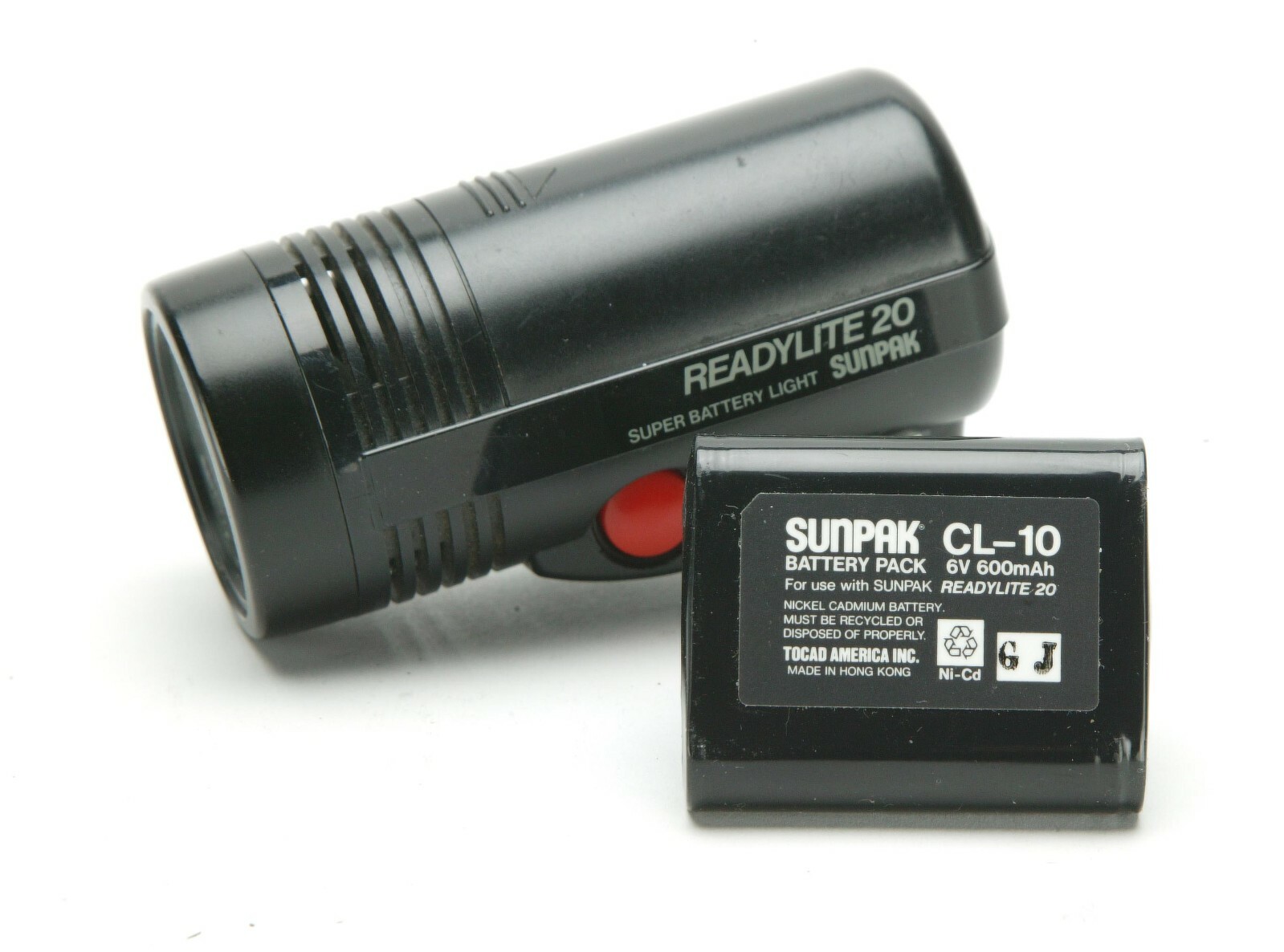 Vintage Two Sunpak Video Lights READYLITE 20 W/One Battery & One ...