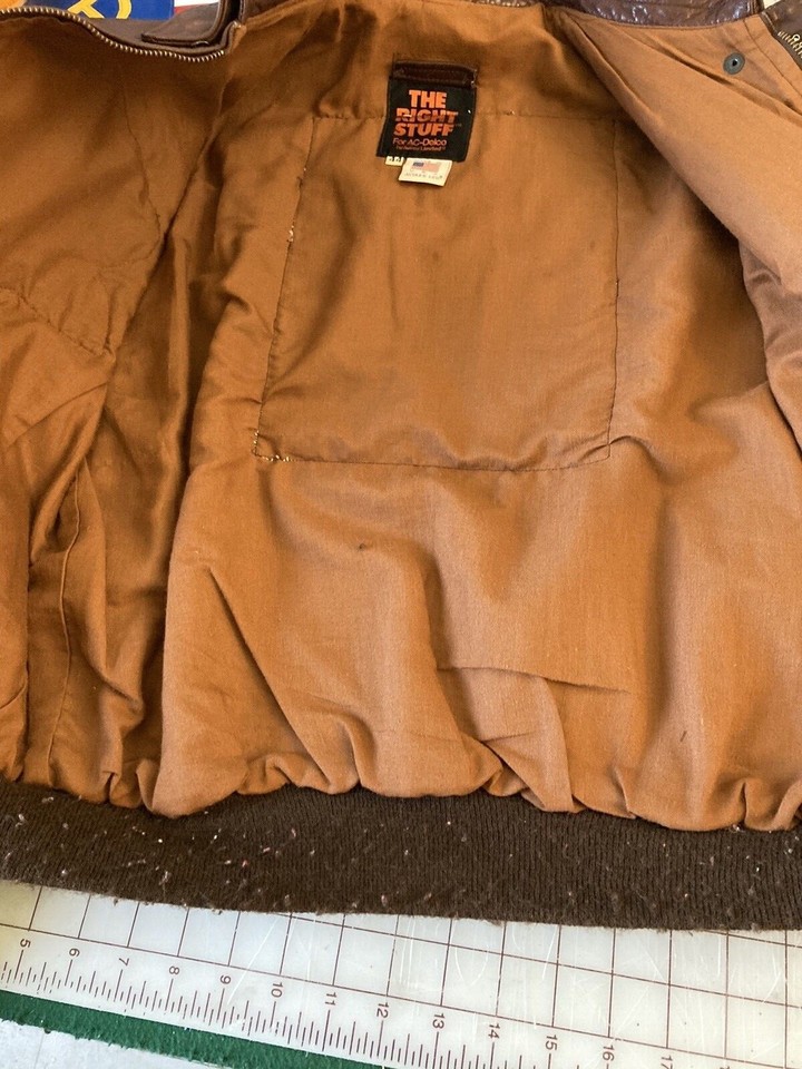 A2 FLIGHT JACKET AVIREX AVG RIGHT STUFF FLYING TIGERS BLOOD CHIT ...