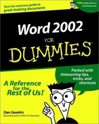 Microsoft Word 2002 for Dummies by Gookin, Dan 9780764508394| eBay
