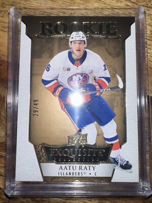 Aatu Raty #/49 GOLD 2022-23 UD Ice Exquisite Rookies #ERS-AR | eBay