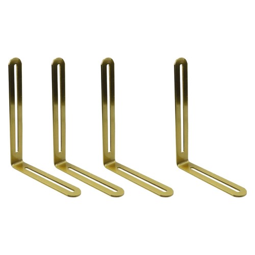 4PCS Adjustable 3mm Stainless Steel Corner Braces Slotted L-Brackets ...