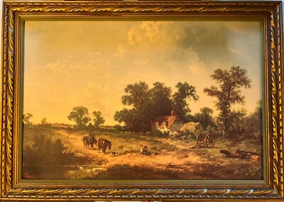 James Edwin Meadow 1858 Classic Victorian Landscape Print 24x36 | eBay UK