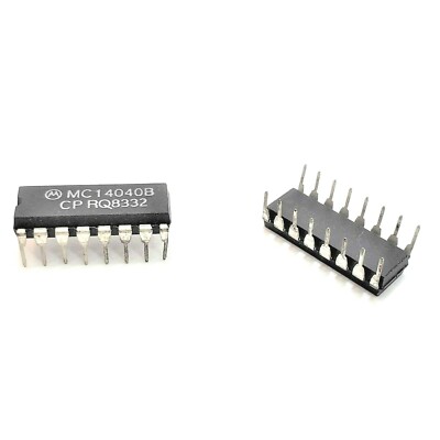 1x NTE4040B - 12-Stage Ripple-Carry Binary Counter/Divider CMOS IC, NOS ...