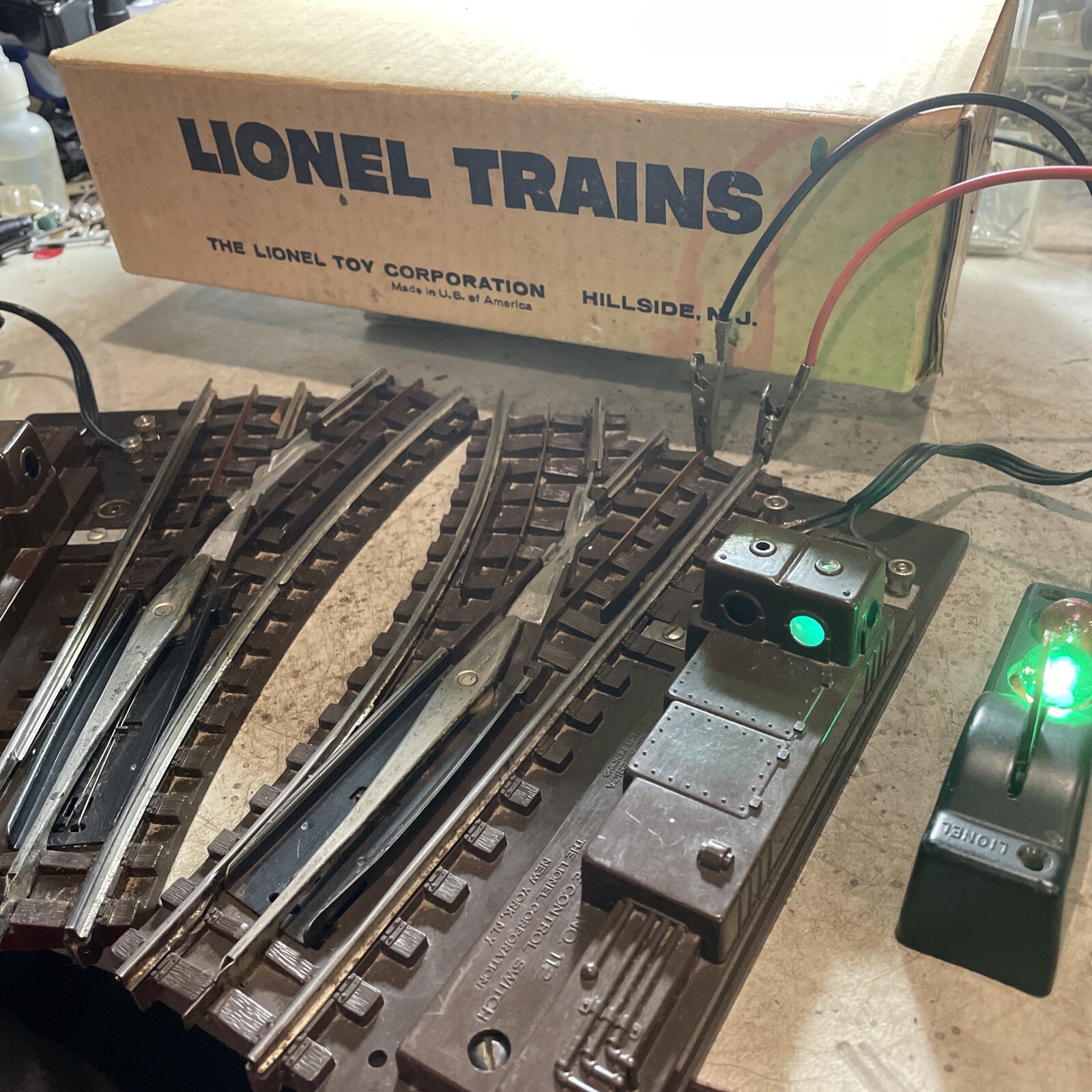 Lionel 112 Super O Right And Let Hand Turnout Switch With Box And ...