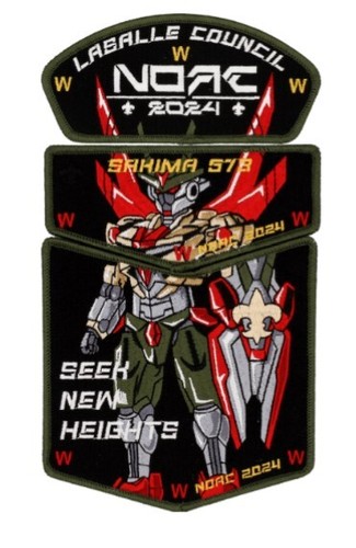 OA SAKIMA LODGE 573 BSA LASALLE COUNCIL 2024 NOAC 3-PATCH GUNDAM SET 200 MADE! | eBay