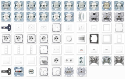 Jung AS500 Steckdose Schalter Taster Wippe Rahmen USB Alpinweiß AS500WW wählbar | eBay.de