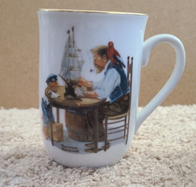 Vintage 1982 Norman Rockwell Museum Drink Mug Cup "For A Good Boy ...