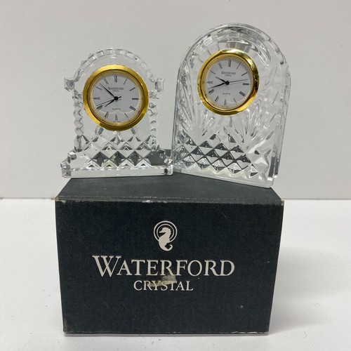 Waterford Crystal Clock. Lot of 2 Paperweight /Desktop Timepiece | eBay