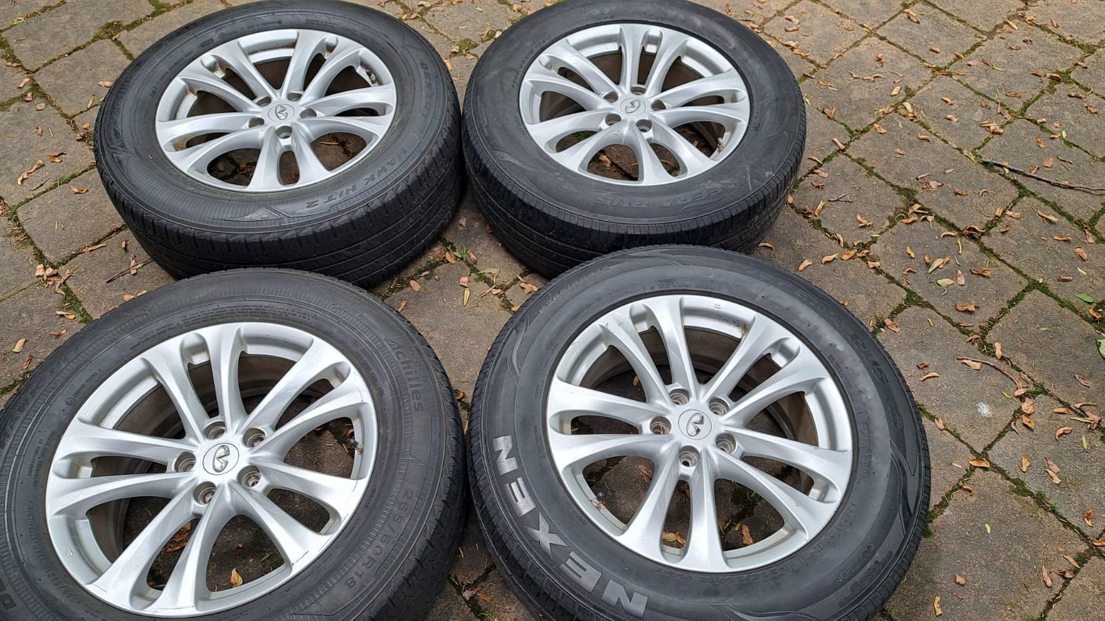 Infiniti Rims and Tires 18"x8" Set of Four for FX35 M35 QX70 FX37 FX50 ...