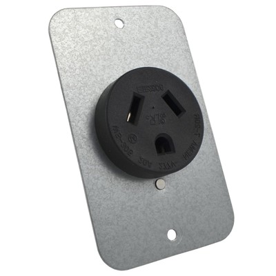 NEMA 720R Black Electrical Outlet 20A 277V Receptacle Back Side Wiring ...