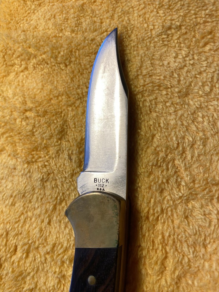 Buck Lock Blade 112 2 Dot 1975-1980 | eBay