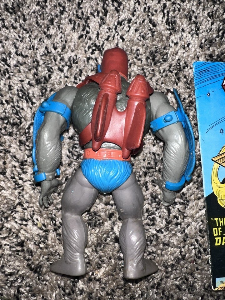 Vintage He Man 1981 Stratos w Comic Masters Of The Universe MOTU Mattel ...