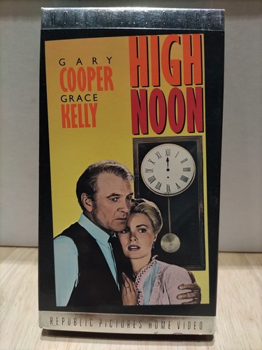 High Noon (VHS, 1987) 1952 B&W Classic Gary Cooper Grace Kelly ...