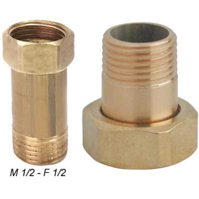 Codolo ottone giallo dado girevole m 3/4 - f 1 | eBay