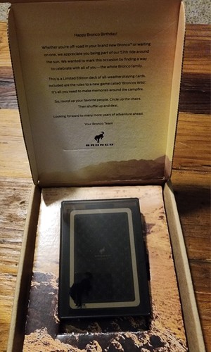 Ford BRONCO All Weather Limited Edition Playing Cards -NEW | eBay