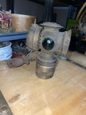 Antique Solar The Badger Brass Mfg C0. Bicycle/Motorcycle Lamp Lantern ...