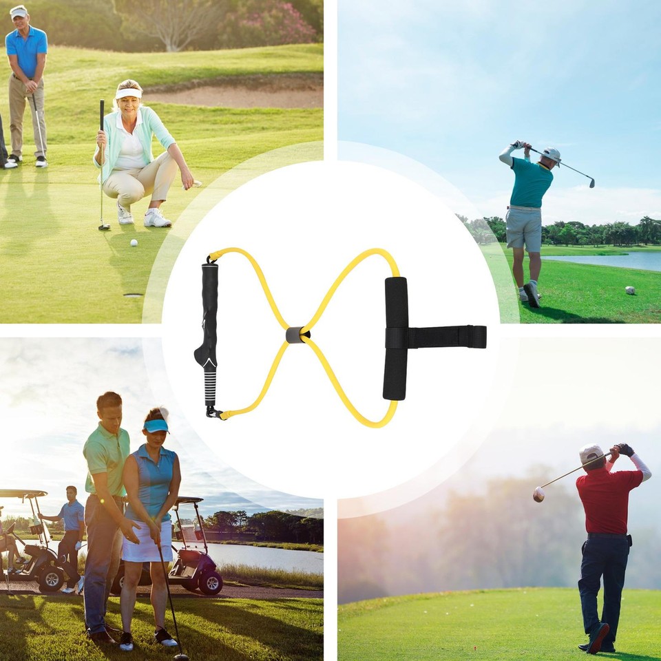 Golf Swing Stick Training Aid Trainer Strength Speed Practice Exerciser ...