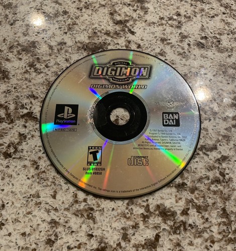 Digimon World PS1 (Sony PlayStation 1, 2000) Disc Only, Tested ...