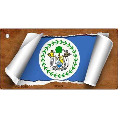 Belize Flag Scroll Novelty Aluminum Key Chain KC-9095 | eBay