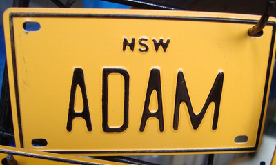 BICYCLE Childs metal NAME PLATE "ADAM" Retro ,vintage free post | eBay ...