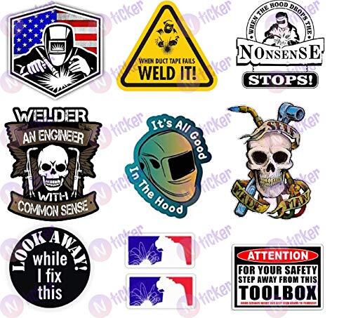 Hard Hat Stickers Welder