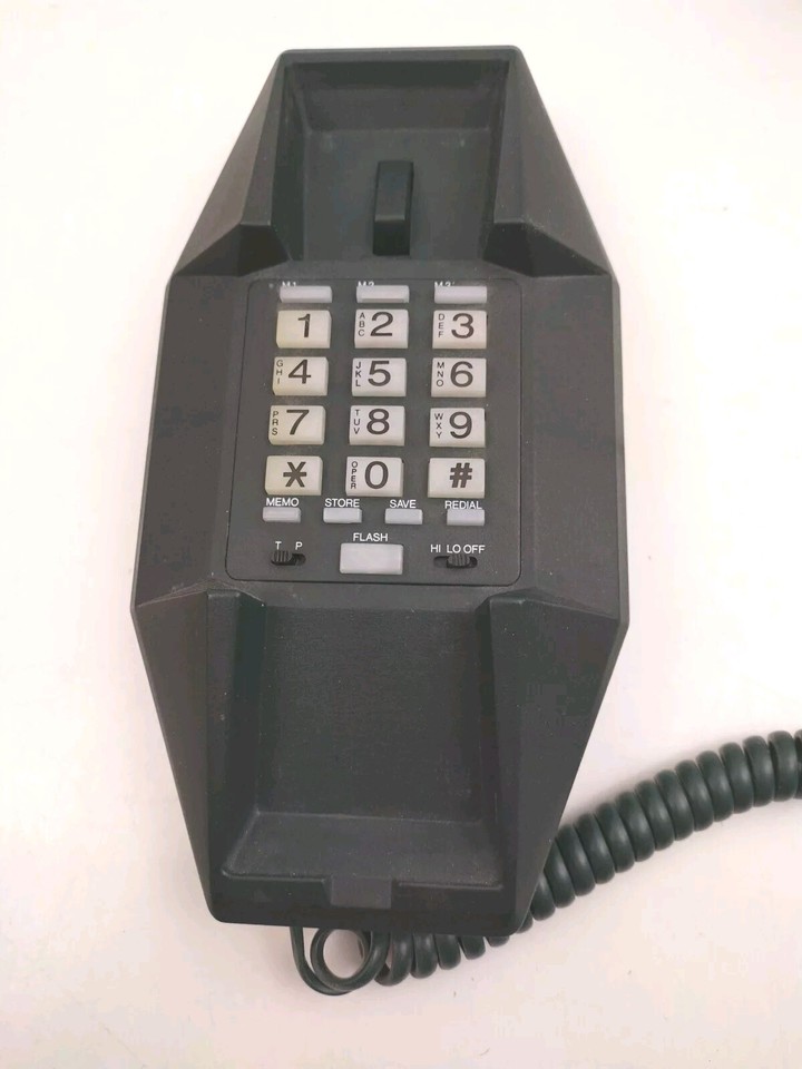 Microtel Legacy Telephone Forest Green 1994 Tron Trek Styling VG ...