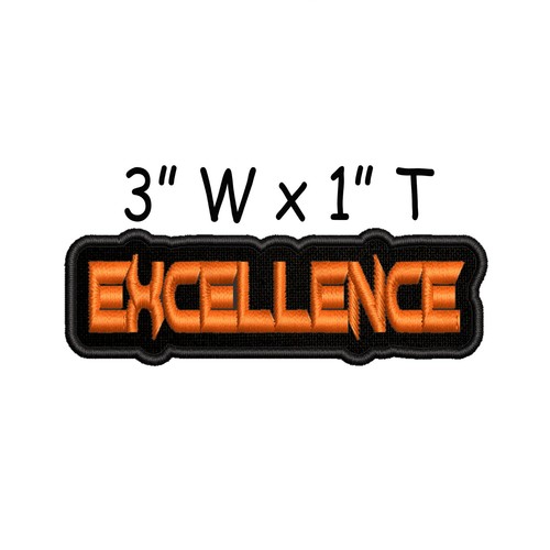 Excellence Powerful Saying Patch Embroidered Patch Iron-on Applique ...