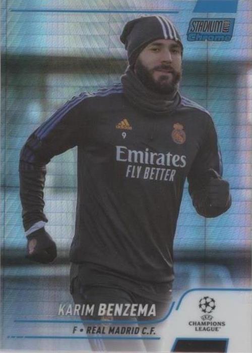 2021-22 Topps Stadium Club Chrome Uefa Champions League - Karim Benzema ...
