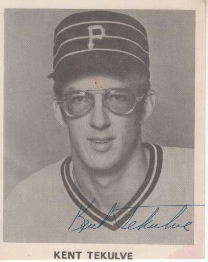 KENT TEKULVE PITTSBURGH PIRATES SIGNED AUTOGRAPHED 3X5 POST CARD W/COA ...