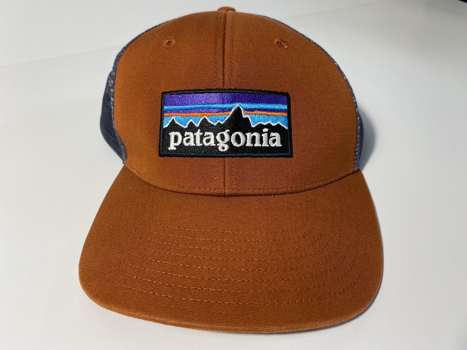 Patagonia Hat SnapBack Adjustable Rust/Gray Trucker Mesh Baseball Cap ...