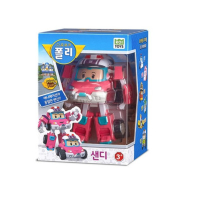 Robocar Poli Transformer SANDY Robot Action Figure Car Toy 4" inch ...