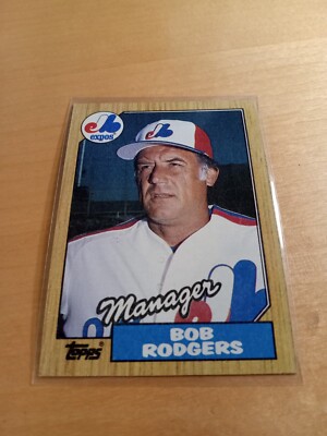 1987 Topps #293 BOB RODGERS Montreal Expos Baseball Card, Manager, Star ...