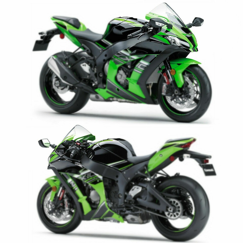Rear View Mirrors LED Turn Signal Fit For Kawasaki Ninja ZX10R 2016 ...