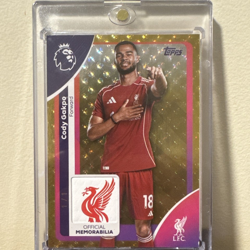 topps premier league 2026 1/1 Cody Gapko player worn relic | eBay