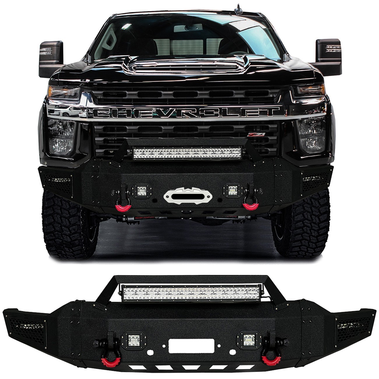 Vijay For 2020-2023 Chevy Silverado 2500 3500 Steel Front Bumper With ...