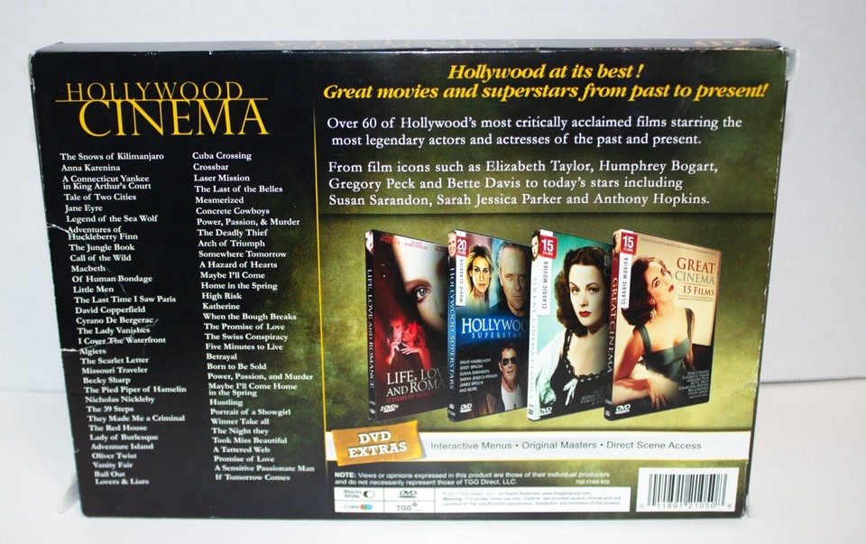 Ultimate Hollywood Cinema Collector's Edition DVD Box Set Multi Disc ...