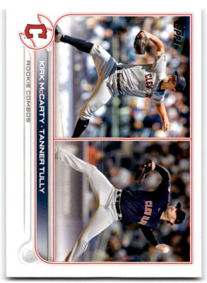 2022 TOPPS UPDATE KIRK MCCARTY/TANNER TULLY RC CLEVELAND GUARDIANS # ...