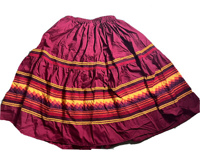 Seminole Native American Patchwork Skirt Women’s Vintage Hand Made | eBay