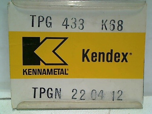 KENNAMETAL K68 GRADE CARBIDE INSERTS 5 PIECES TPG 433 | eBay
