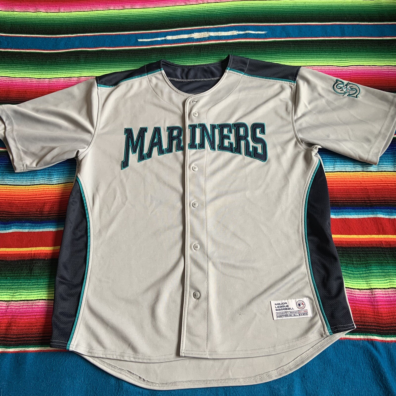 Seattle Mariners Baseball Jersey Dynasty Series Gray Size XL | eBay
