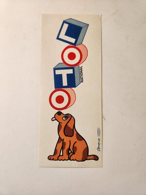 AUTOCOLLANT / STICKER LOTO NATIONAL vintage I59 | eBay