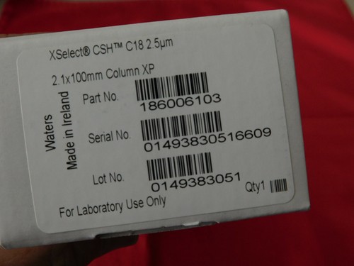 Sealed Waters XSelect CSH C18, 2.5u, 2.1 x 100mm HPLC column XP ...