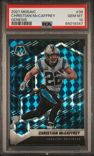 2021 Mosaic Genesis Christian McCaffrey Panthers #36 PSA 10 | eBay