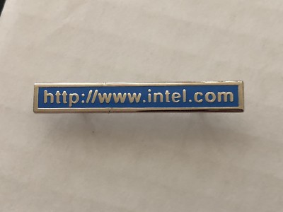 http//www.Intel.com Corporation Lapel Pin Processors Computer Chips ...