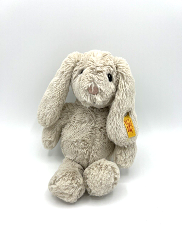 Steiff Hoppie Bunny Rabbit Plush 8” Stuffed Animal Easter Soft Fuzzy ...