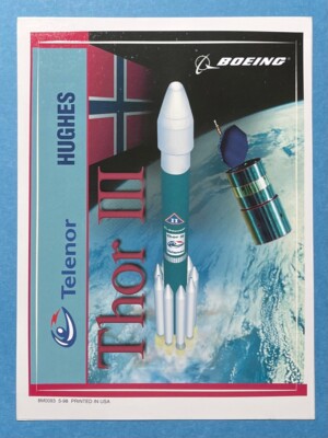 THOR III HUGHES BOEING TELENOR DECAL STICKER | eBay